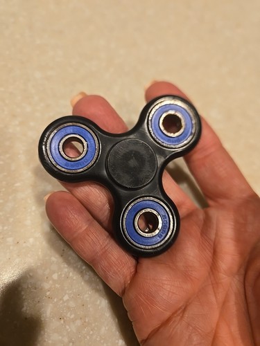 BLUE 60BRS Tri Spinner Fidget Spinners EDC Figet Hand Desk Focus Toy ...