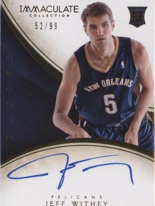 2013-14 Panini Immaculate Collection - Rookie Autographs Jeff Withey ...