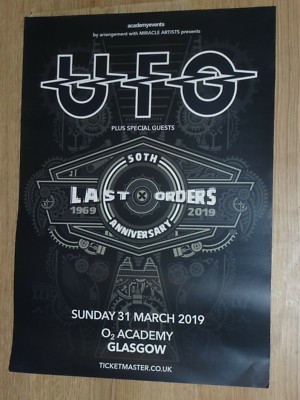 UFO Concert poster - Glasgow 2019 live music band show tour -- Gig ...