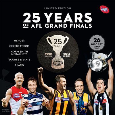 AFL 25 Years Of AFL Grand Finals Collection 1990-2014 DVD Limited ...