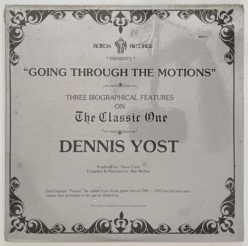 Dennis Yost Going Through The Motions LP SEALED NOS Promo Robox The ...