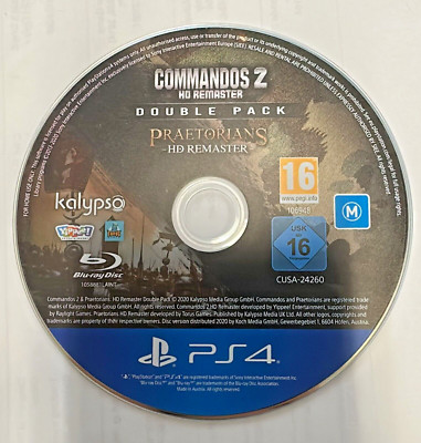 Commandos 2 Praetorians HD Remaster Double Pack PS4 PlayStation 4 Video ...