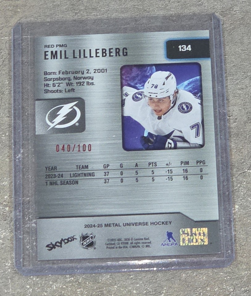 24-25 Metal Universe Emil Lilleberg Precious Metal Gems /100 | eBay