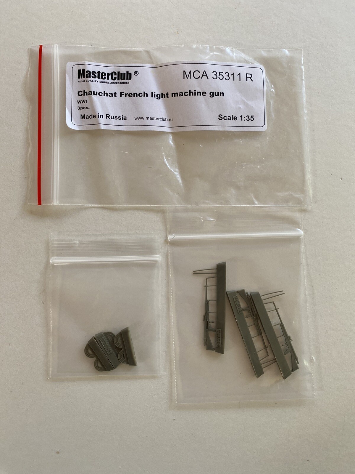 MasterClub 1/35 3x Chauchat French Light Machine Guns WWI Resin Model ...