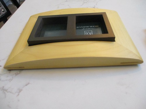 NIB JENNIFER MOORE FRAME - Woodworks COLLECTION - Double Frame for 3 x ...