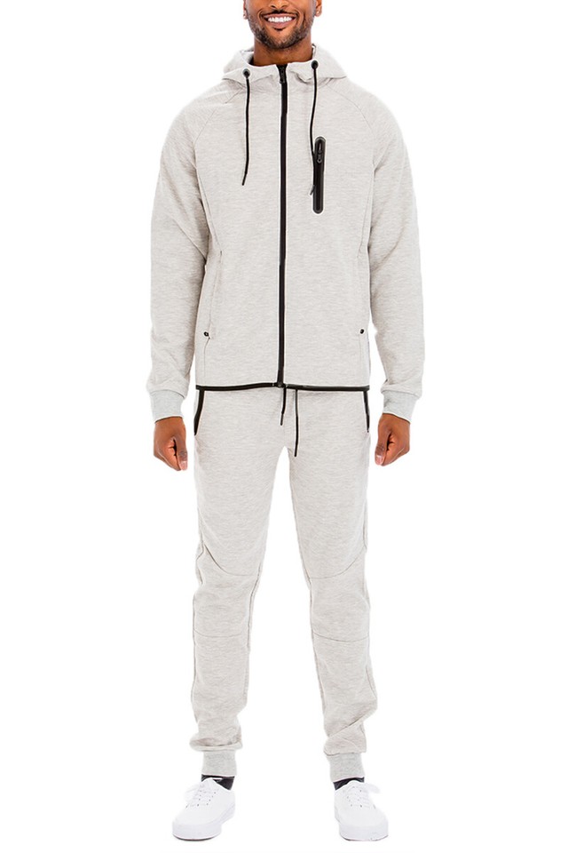 Men’s Tracksuit Set – Tech Fleece Track Suit Hooded Jacket and Pant Set ...
