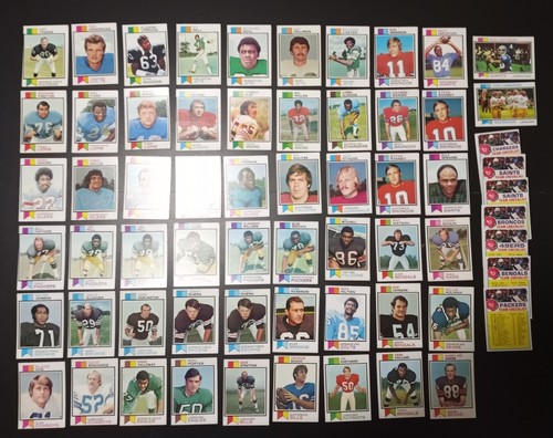 1973 Topps Football Card Lot of 63 - HOF, Rookies, Commons, Mid to High ...