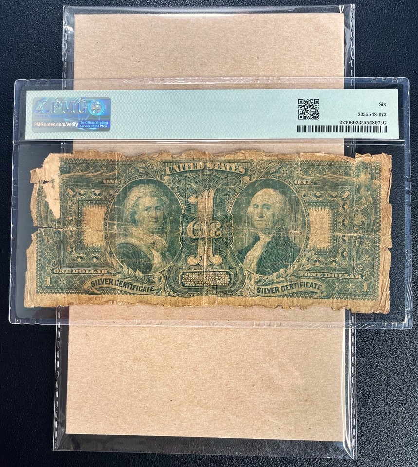 Fr. 224 1896 $1 Silver Certificate "EDUCATIONAL" PMG 6 - Good | eBay