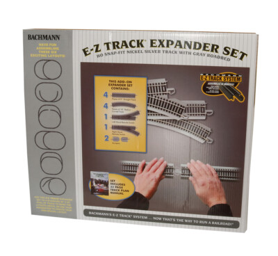 Bachmann 44594 EZ Track Nickel Silver Layout Expander Set (12) HO Scale ...