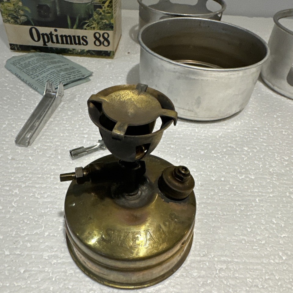 Optimus 88 Svea 123 Gas Camp Stove Cook Set • Backpacking • Sweden | eBay