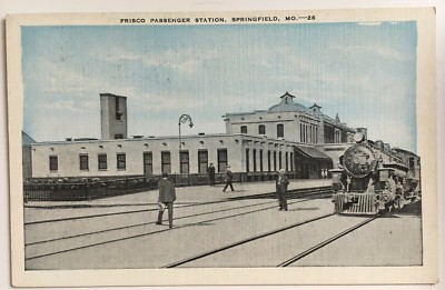 MO Postcard Springfield Missouri Frisco Passenger RR Railroad Depot ...