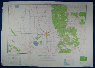 Vintage 1960 Army Corps/ USGS Topo Map Bakersfield, California 34 X 24 ...