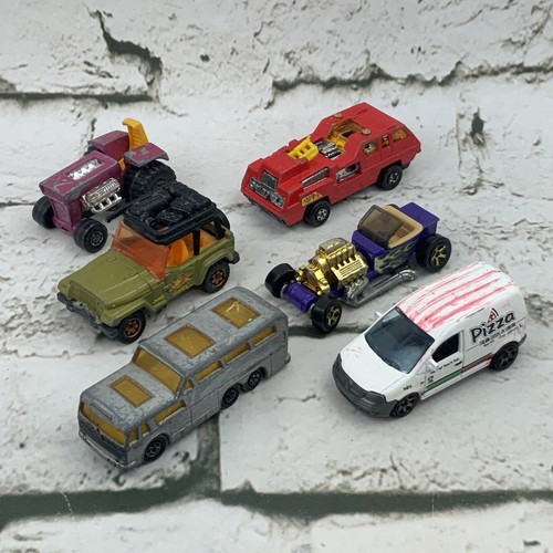 Vintage Matchbox Cars Lot Of 6 Distressed Rough Van Bus Hot Rod | eBay