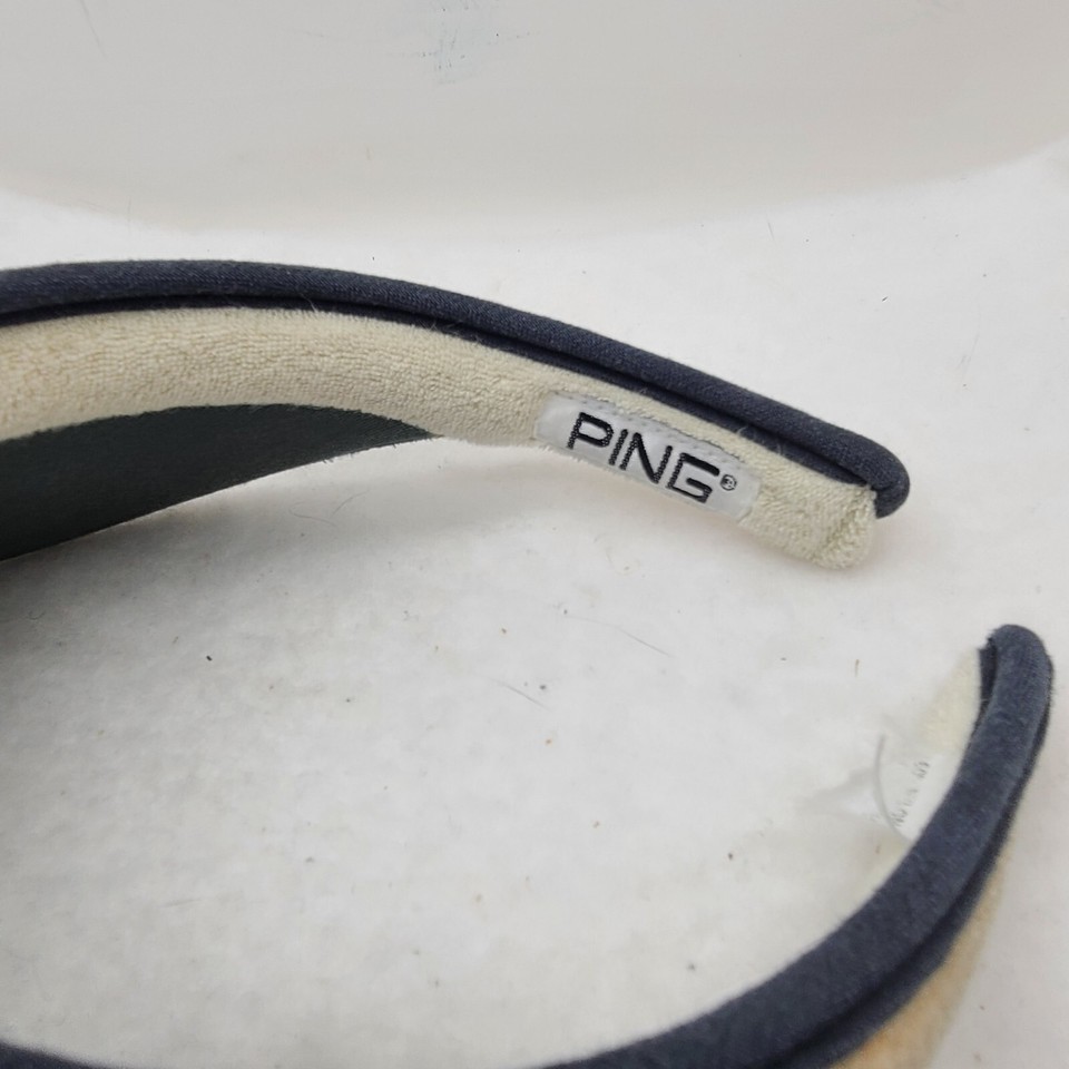 Ping Golf Visor , Gray And Tan W/gold Lettering | eBay