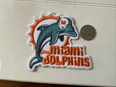Miami Dolphins embroidered iron on Patch Vintage NFL 4” X 3.5” | eBay