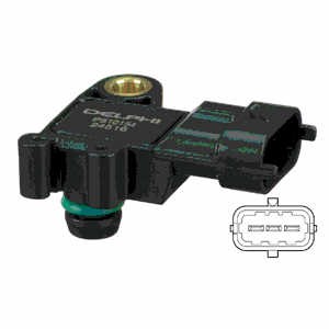 PS10154 MAP SENSOR DRUCKSENSOR SAUGROHRDRUCK DELPHI FÜR LAND ROVER 2L ...