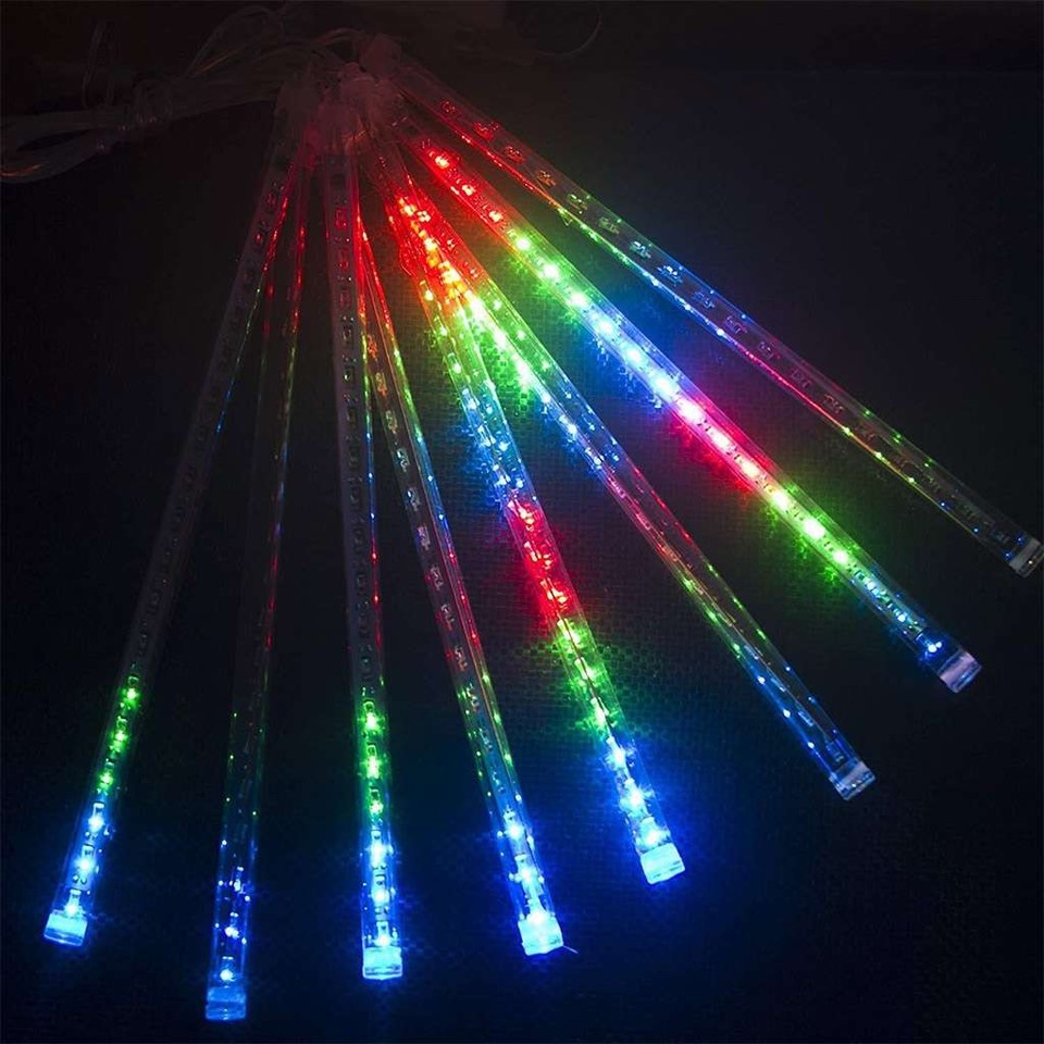 Meteor Shower LED Lights Waterproof Light Tube String Garden Outdoor ...