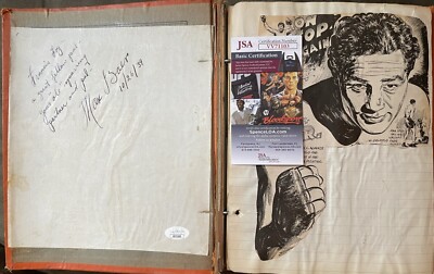 Max Baer autographed signed auto boxing scrapbook inscribed dated 10/26 ...
