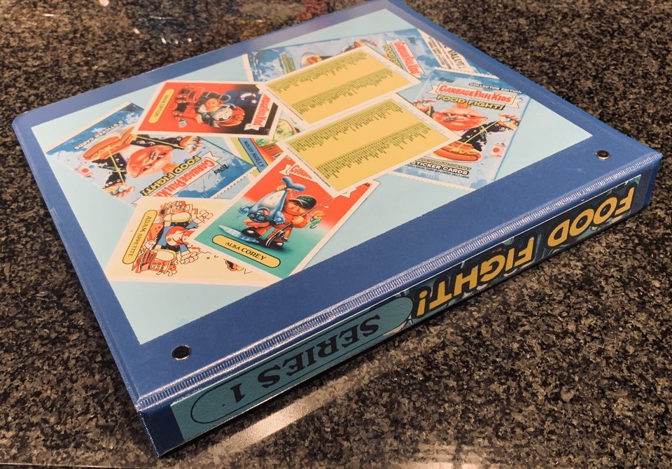 GARBAGE PAIL KIDS FOOD FIGHT 1 INCH STURDY 3 RING CARD STORAGE BINDER ...