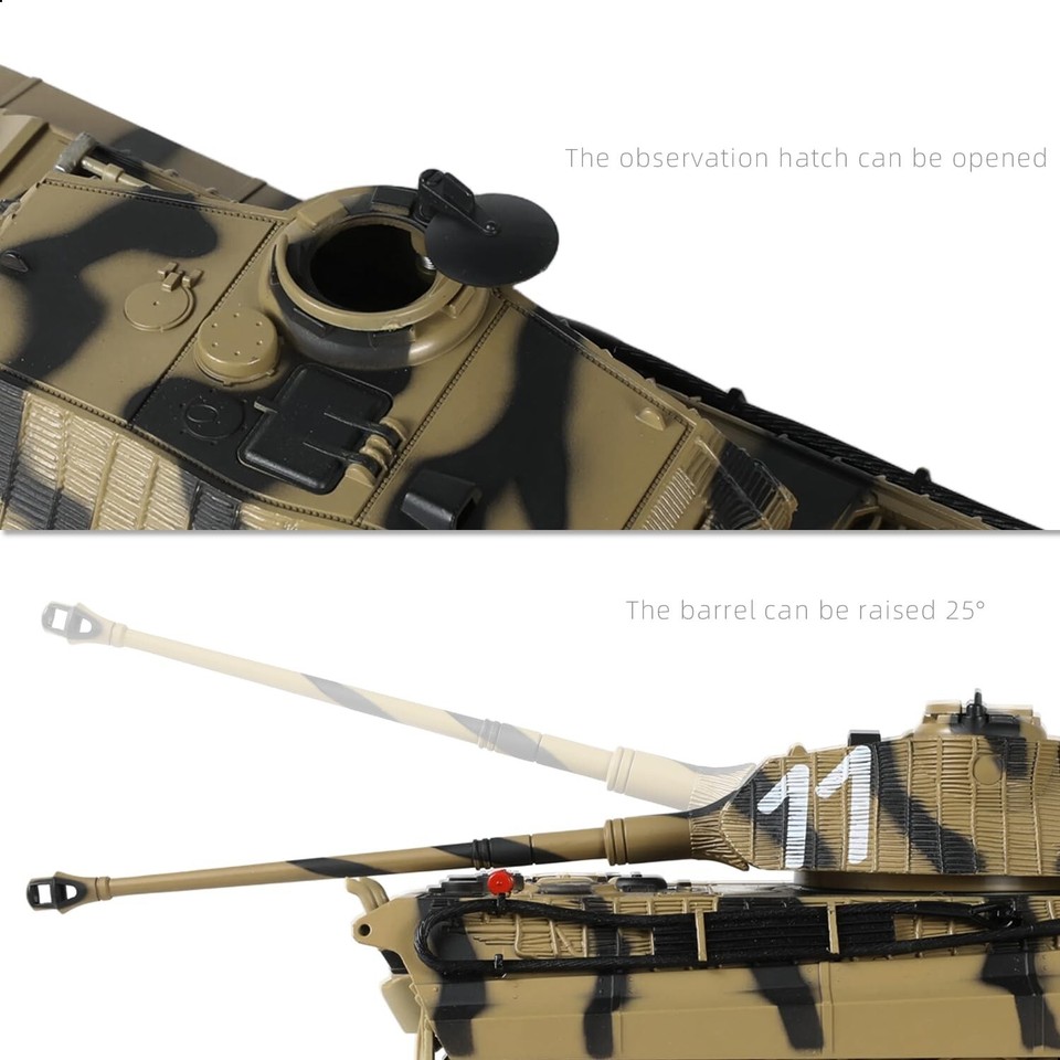 1/32 Scale German King Tiger II Heavy Tank Model WWII Metal Tank Model ...