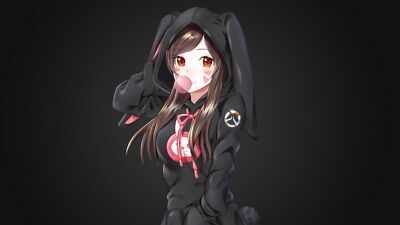 Anime dva simple background hoods bubble gum Playmat Gaming Mat Desk | eBay