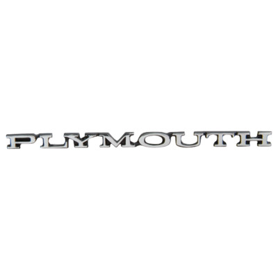 Mopar 1970-1974 "Plymouth" Hood Emblem 1970 GTX Road Runner, 71-74 Cuda ...