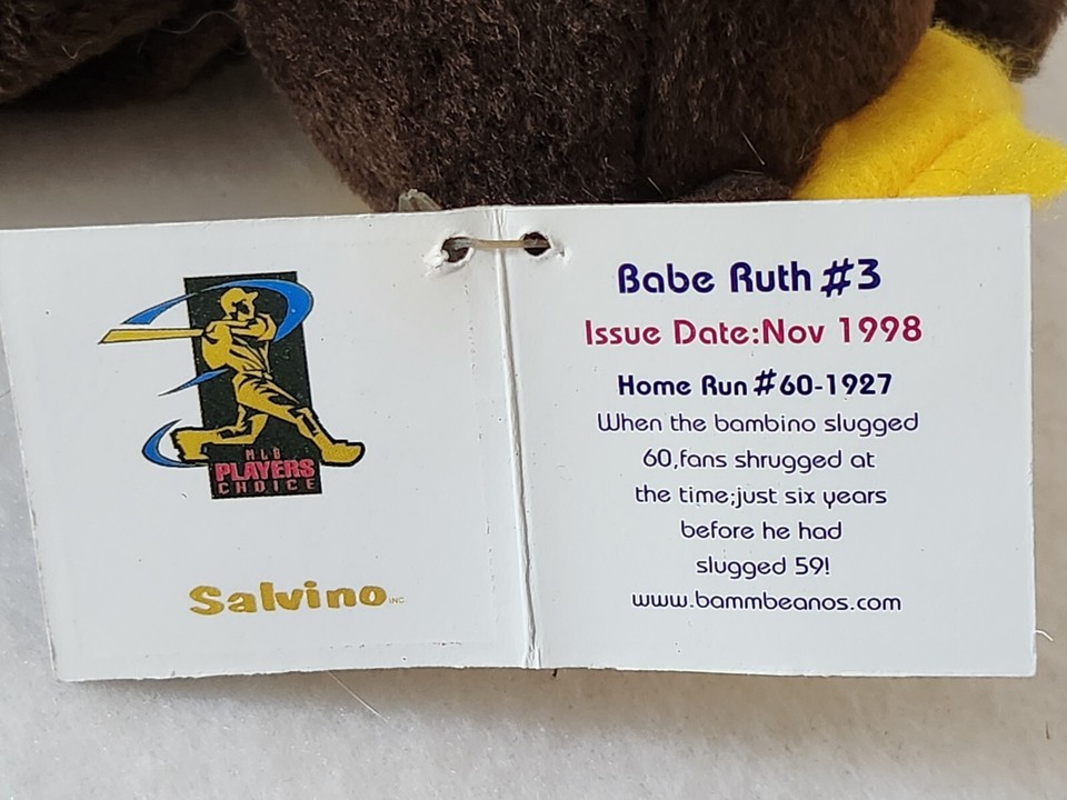 NWT Salvino's BAMM BEANO'S Home Run Set: Ruth, Sosa, Maris, McGwire ...