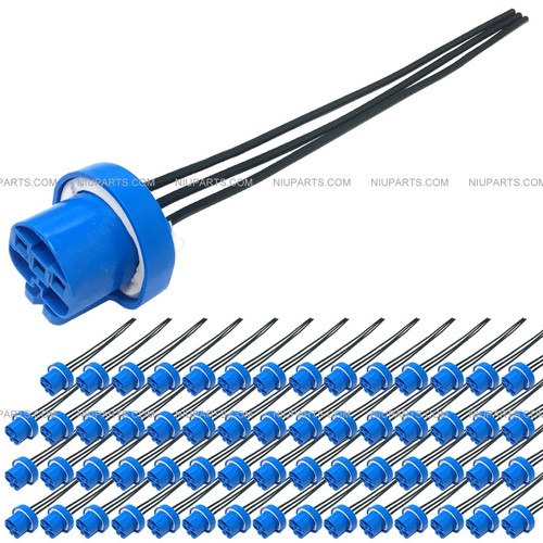 60 Pcs 3 Wire 3 Pin Female High & Low Beam for 9004 Bulbs Connector ...