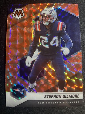 2021 Panini Mosaic Stephon Gilmore Reactive Orange #140 - Patriots ...