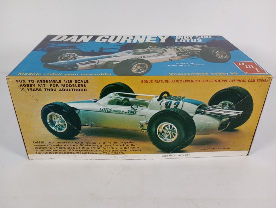 Dan Gurney Indy 500 Lotus AMT 1:25 Model Kit T154 Sealed Parts Bags | eBay