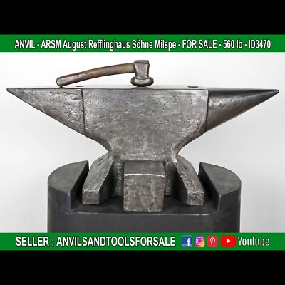 ANVIL - ARSM August Refflinghaus Söhne Milspe - 560 lb - ID3470 | eBay