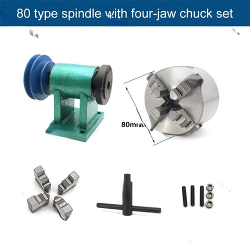 Homemade Lathe Spindle Woodworking DIY Metal Assembly Bead Machine 80mm ...