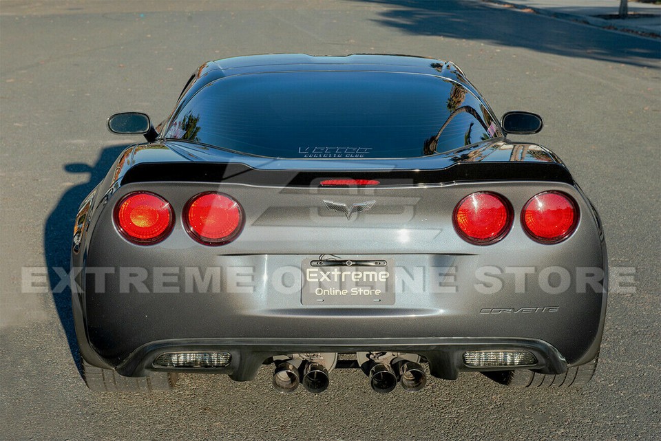 ZR1 Style Extended Rear Trunk Spoiler For 05-13 Corvette C6 Glossy ...