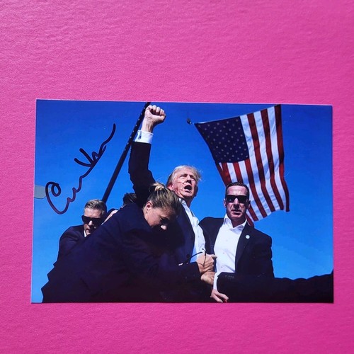 Evan Vucci Trump Assignation Attempt Photograher Hand Signed 4x6 ...