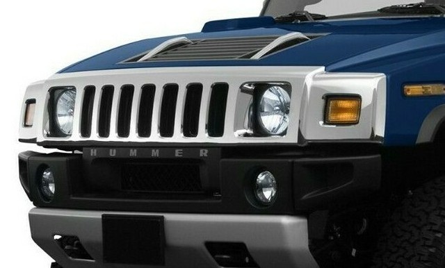 Hummer BRAND GM General Motors OEM H2 Front Grille 2008-2009 Chrome for ...