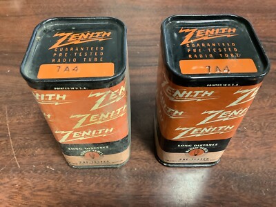 NEW PAIR Zenith 7A4 ~ Radio Vacuum Tube Amp Receiver ~ FREE SHIPPING | eBay