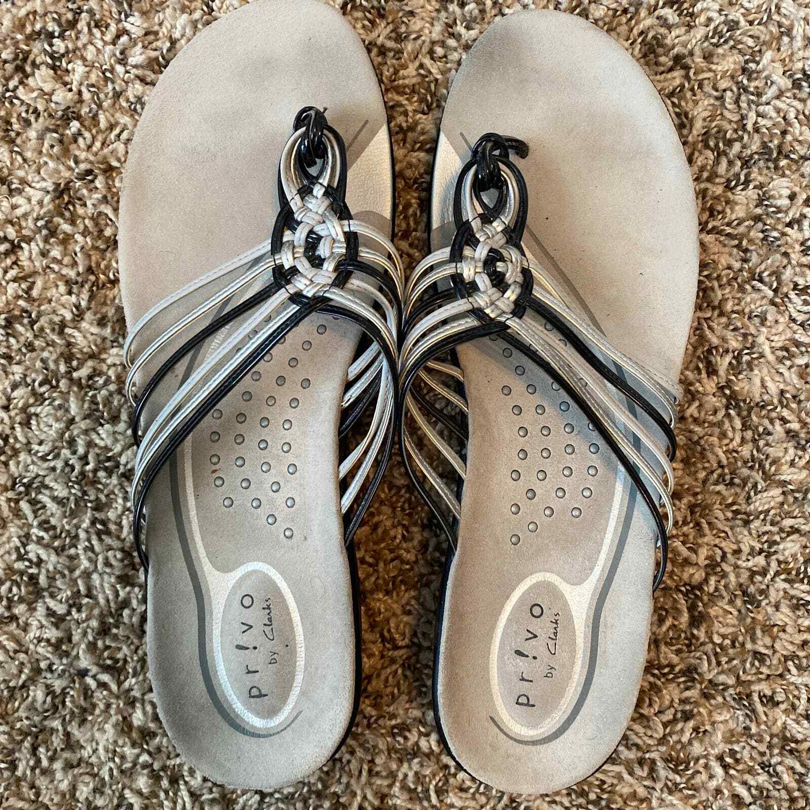 Privo by Clark’s women sandals black and gray size 10 | eBay