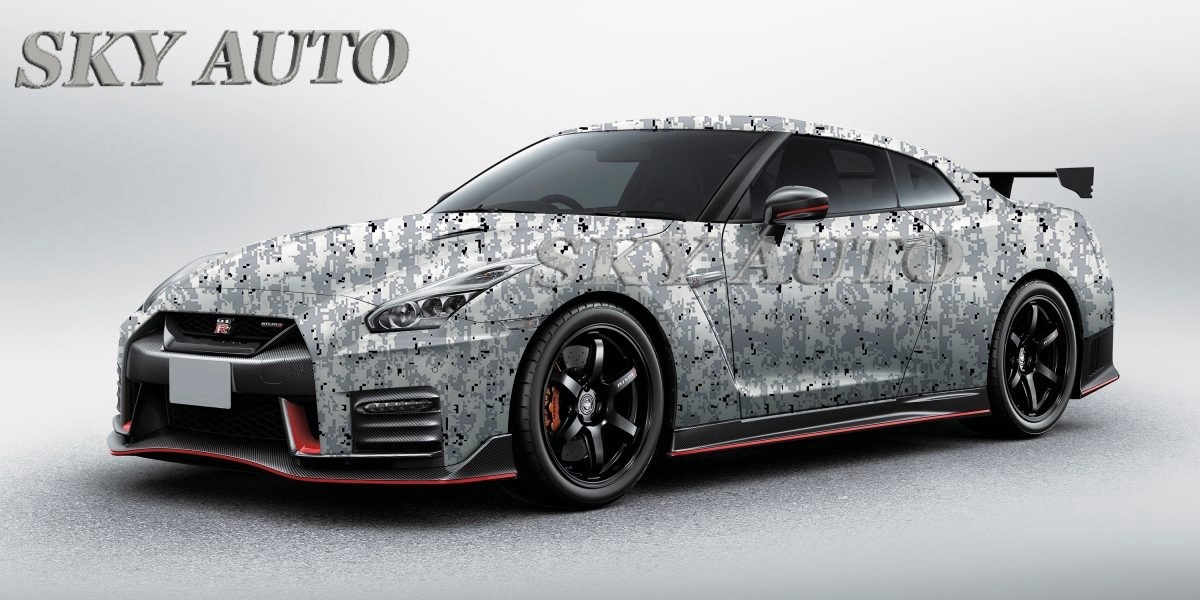DIGITAL SNOW Camouflage Vinyl Car Wrap Film Sheet + Free Tools( 2 feet ...