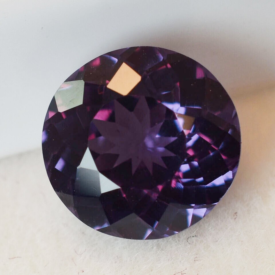 14 Ct Natural Alexandrite Loose Gemstone Certified Round Shape Color ...