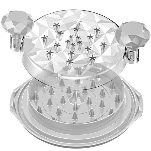 Chicken Shredder Tool Twist Large with Brush, 10" Visible Kitchen Meat ...