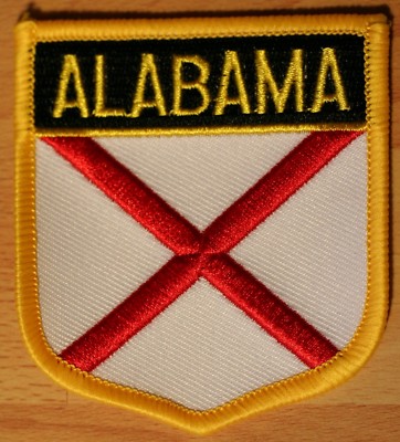 ALABAMA US State USA Shield Country Flag Embroidered PATCH Badge P1 ...