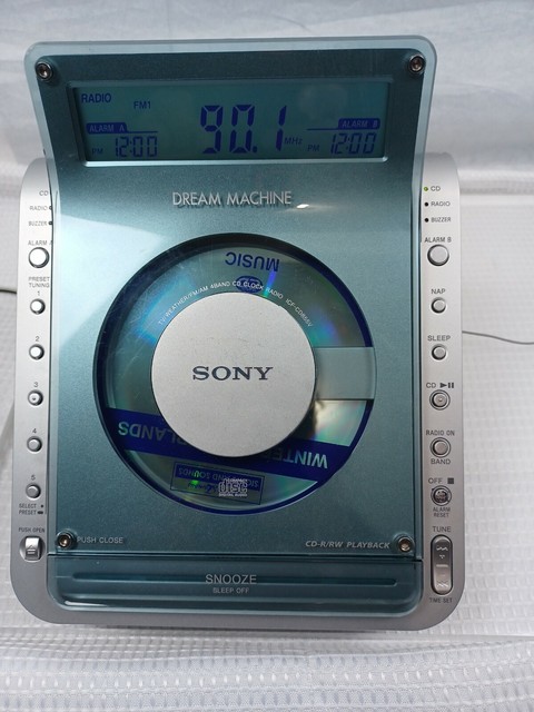 Sony CD Am FM Alarm Clock Radio Dream Machine Icf-cd855v for sale ...
