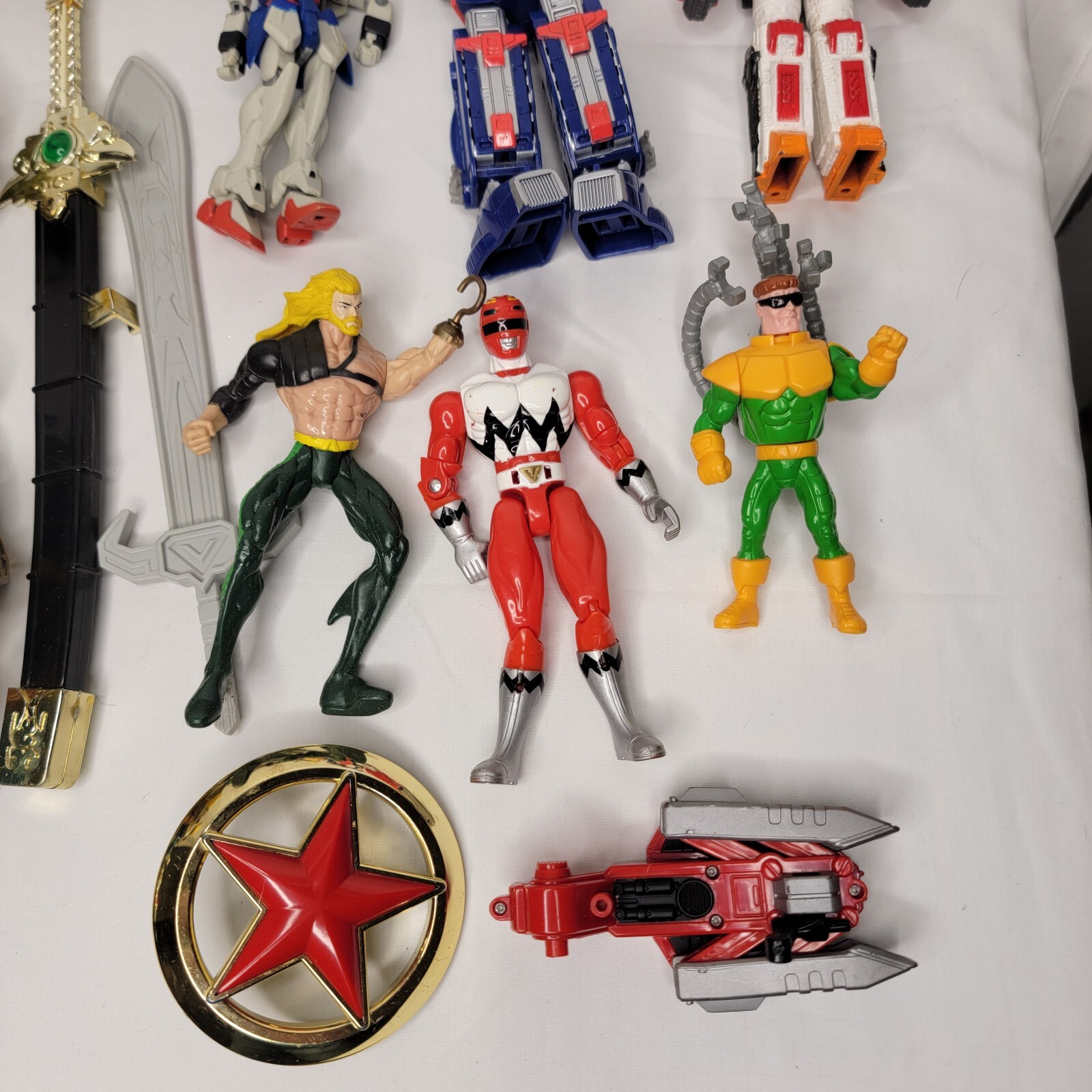 Vintage Transformer Power Ranger Action Figure 90s Toys Mixed Lot Parts ...