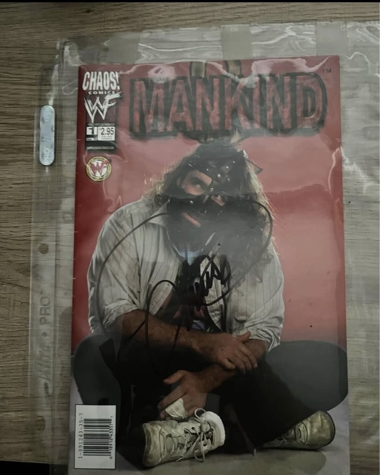 Mankind #1 (1999) Chaos! Comics WWE WWF Wrestling Mick Foley SIGNED | eBay
