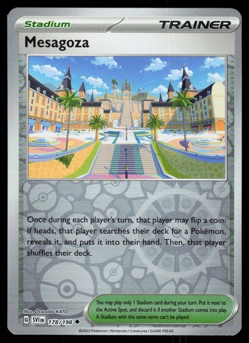 Mesagoza 178/198 Reverse Holo Pokemon Scarlet & Violet LP | eBay
