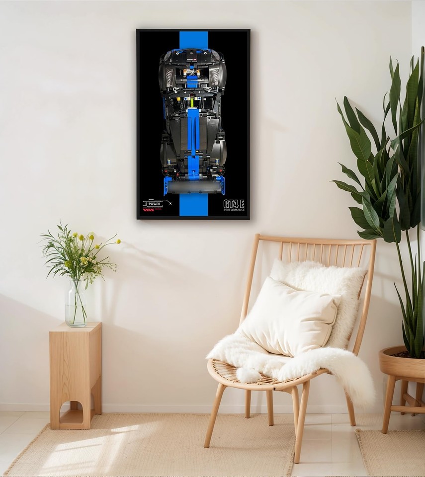 Display Wall Mount for Lego Technic Porsche GT4 e-Performance Race Car ...