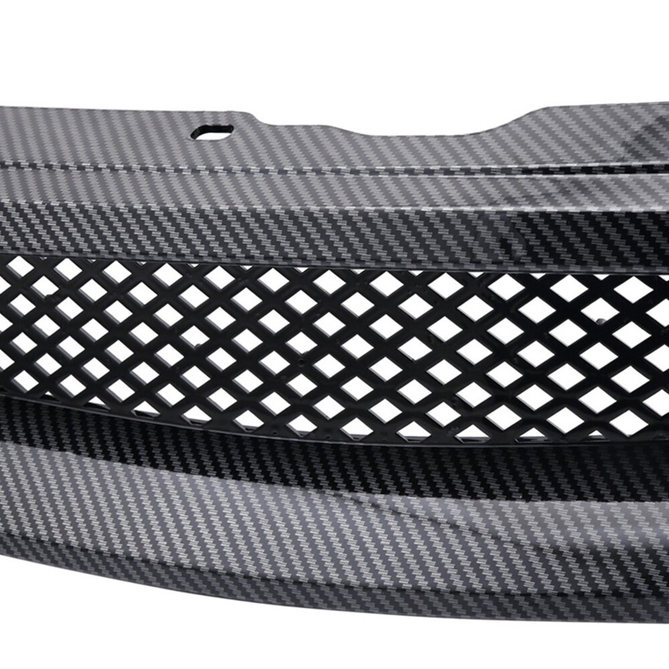 Front Hood Mesh Grill Grille ABS Carbon Fiber for 99-00 Honda Civic EX ...