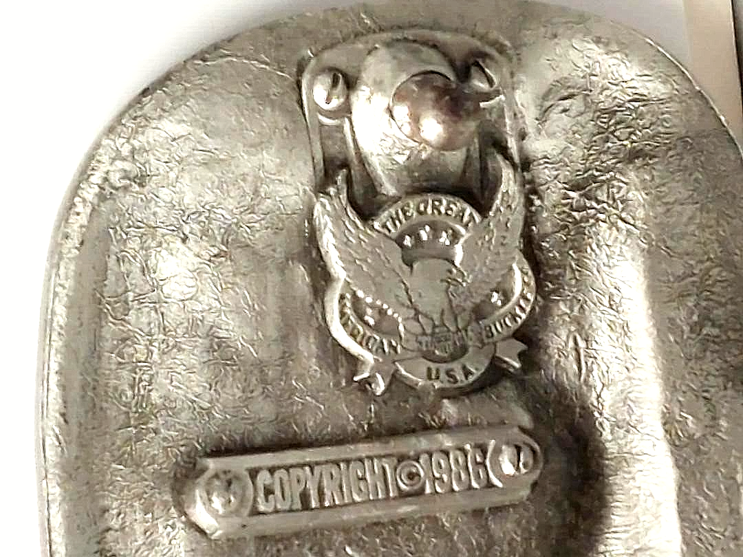 Machinist Heavy Pewter Belt Buckle Great American Rare Vintage 1986 ...