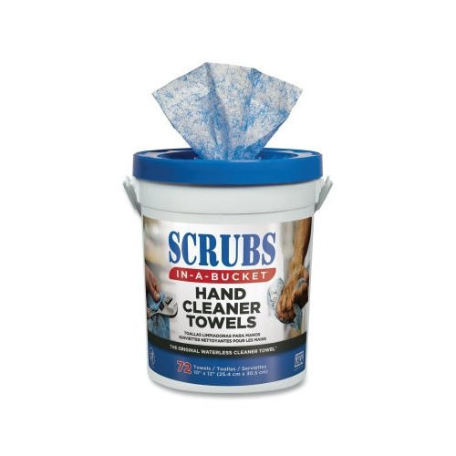 Scrubs Hand Cleaner Towels, 72/Container, Citrus - 6 per CA - 42272 ...