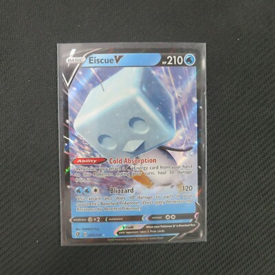 Eiscue V 055/192 ULTRA RARE HOLO Rebel Clash Pokemon TCG Card | eBay